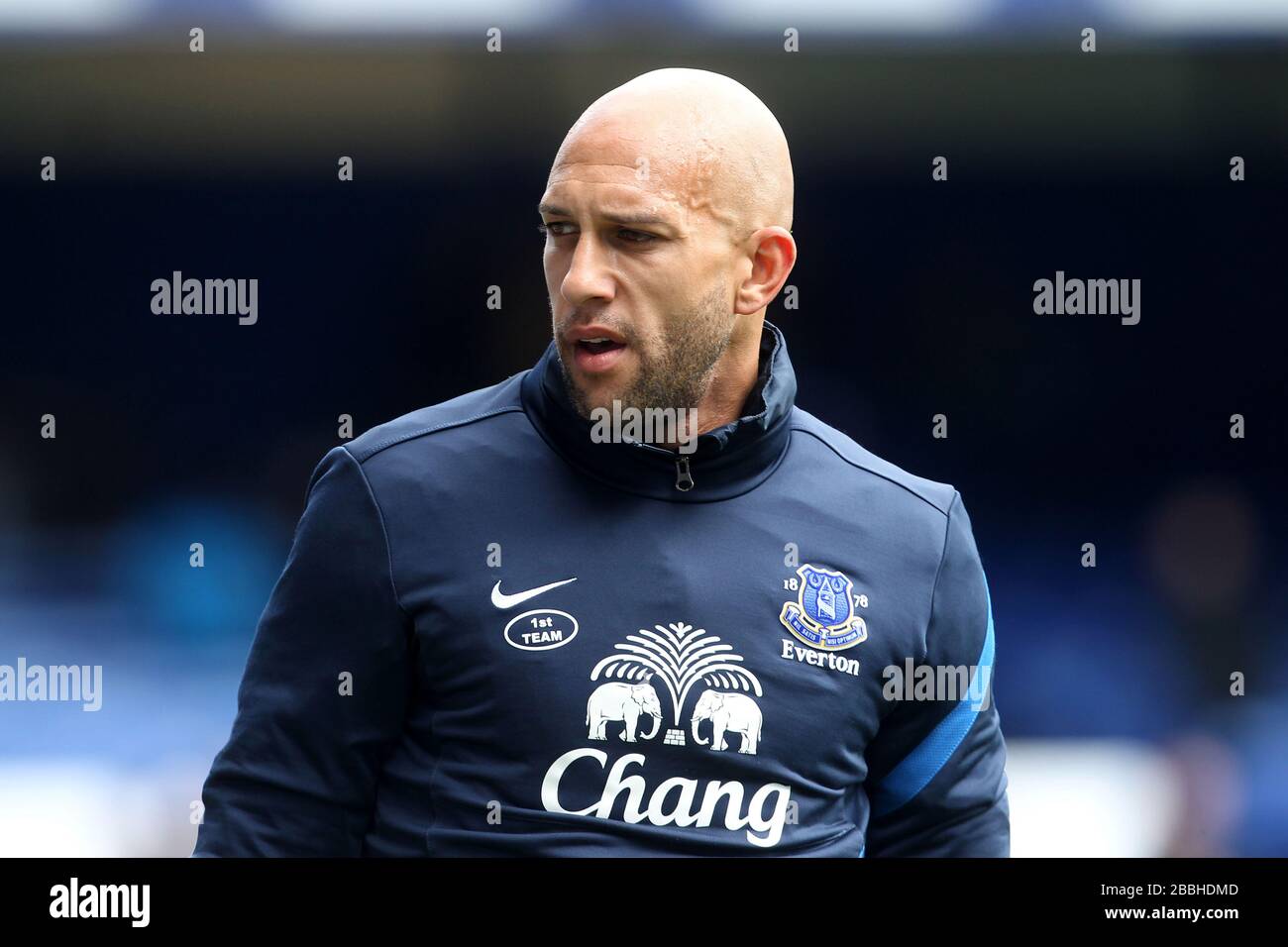 Tim Howard, Everton goalkeeper Stock Photo - Alamy
