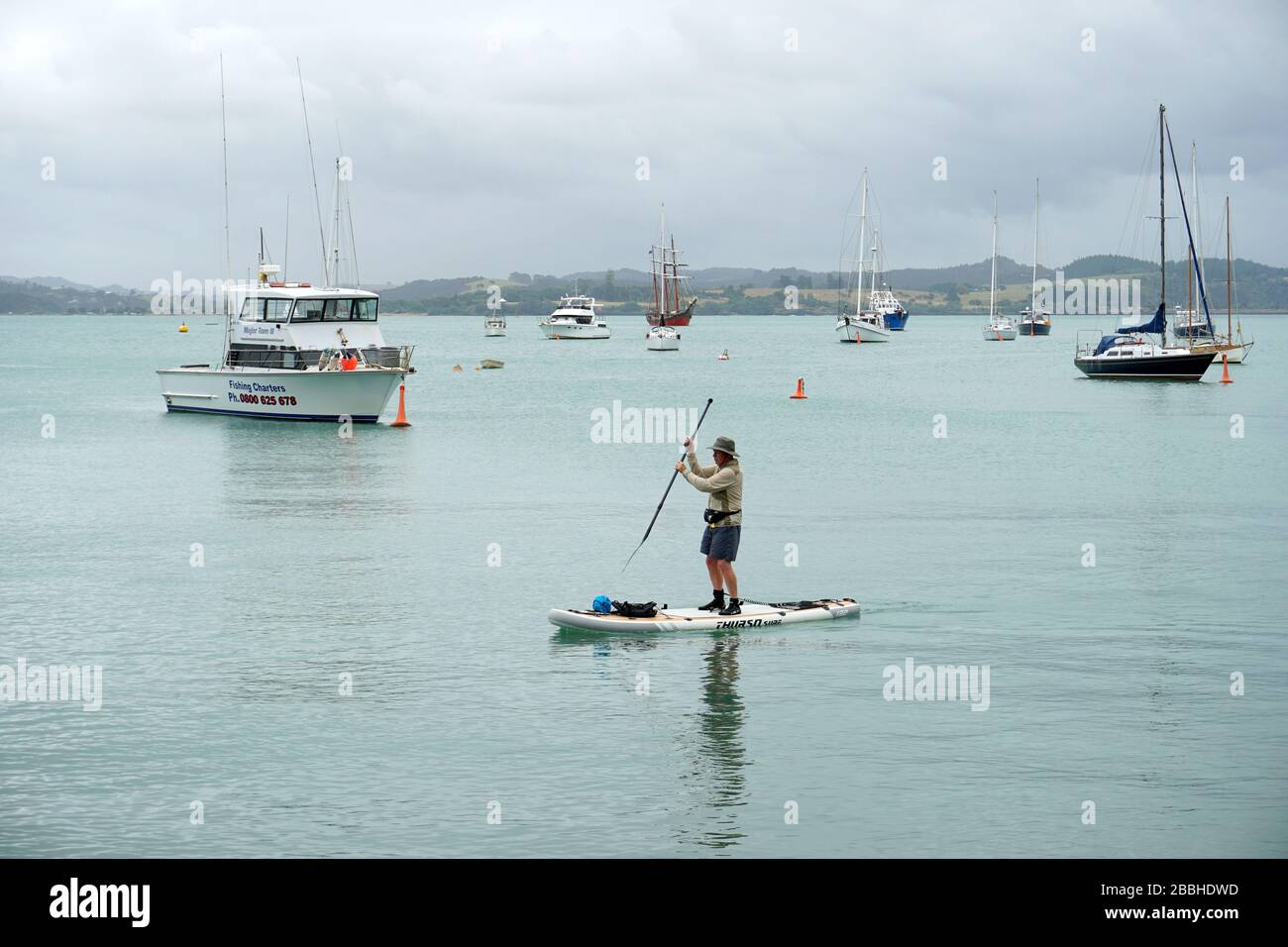 Russell town in Bay of Islands North Island New Zealand Stock Photo - Alamy