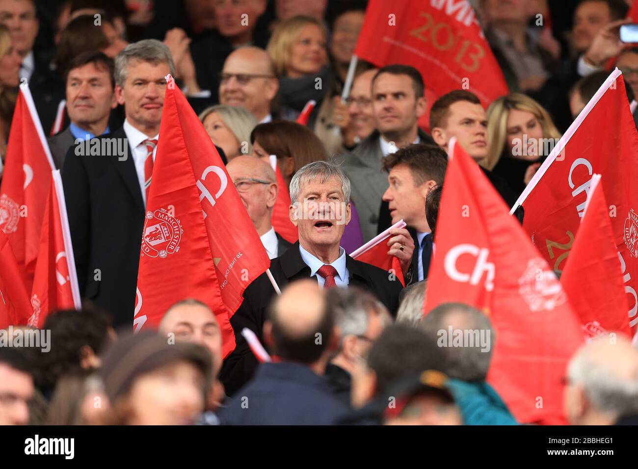 Manchester United honorary life president Martin Edwards in the stands ...