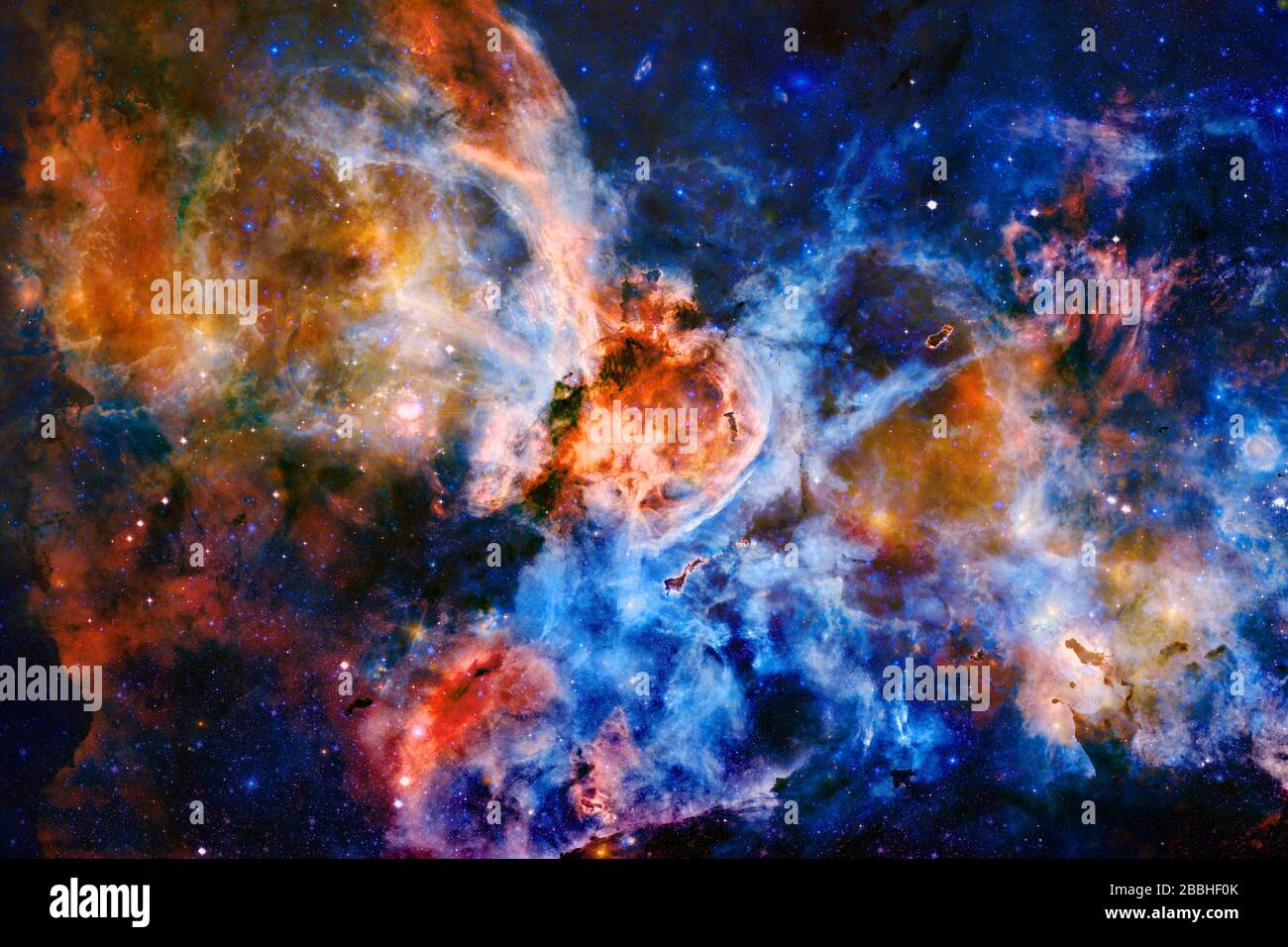 Beauty of endless cosmos. Science fiction wallpaper. Elements of this ...