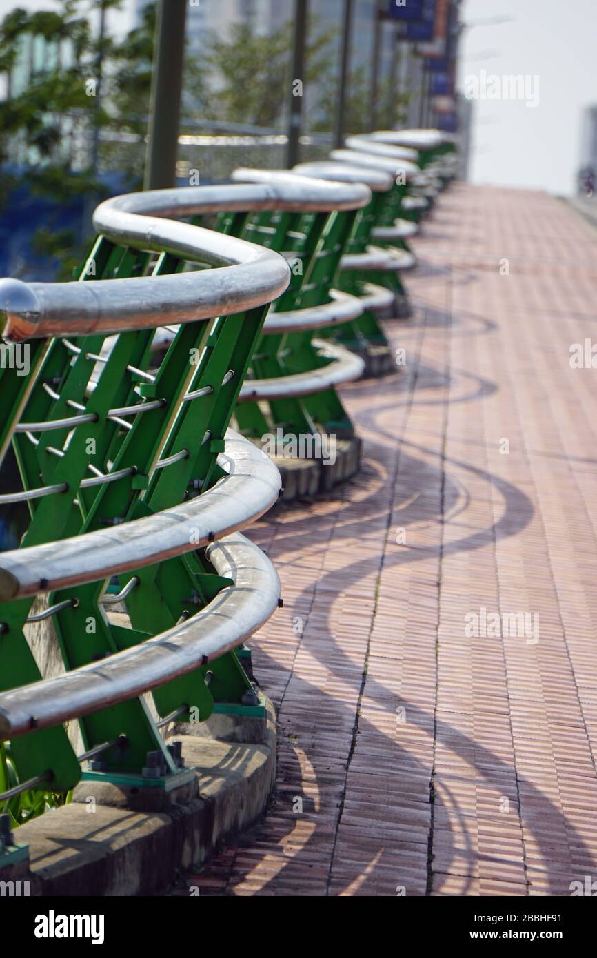 Curved railing hi-res stock photography and images - Alamy