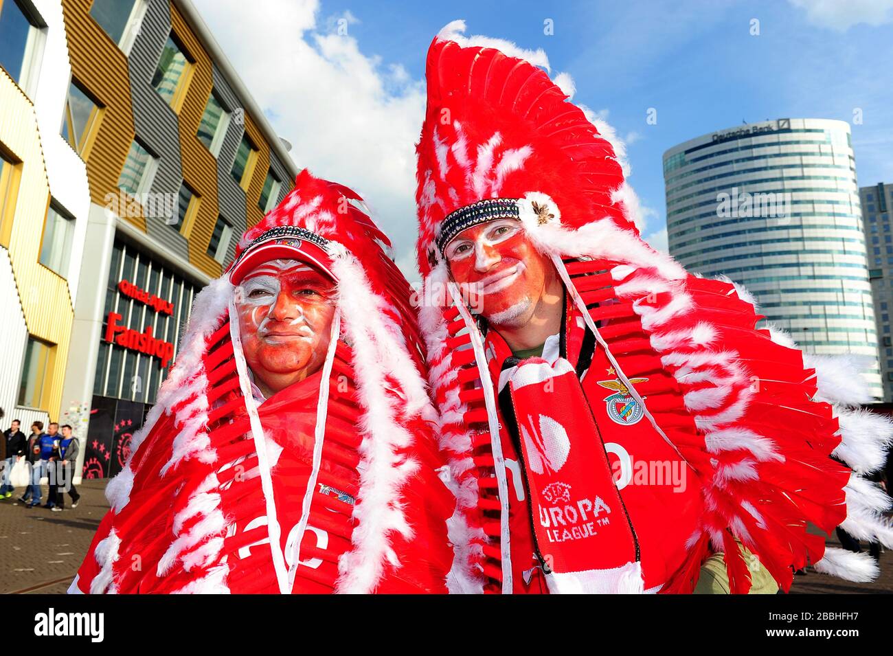 Benfica fans ahead of the UEFA Europa League Final Stock Photo - Alamy