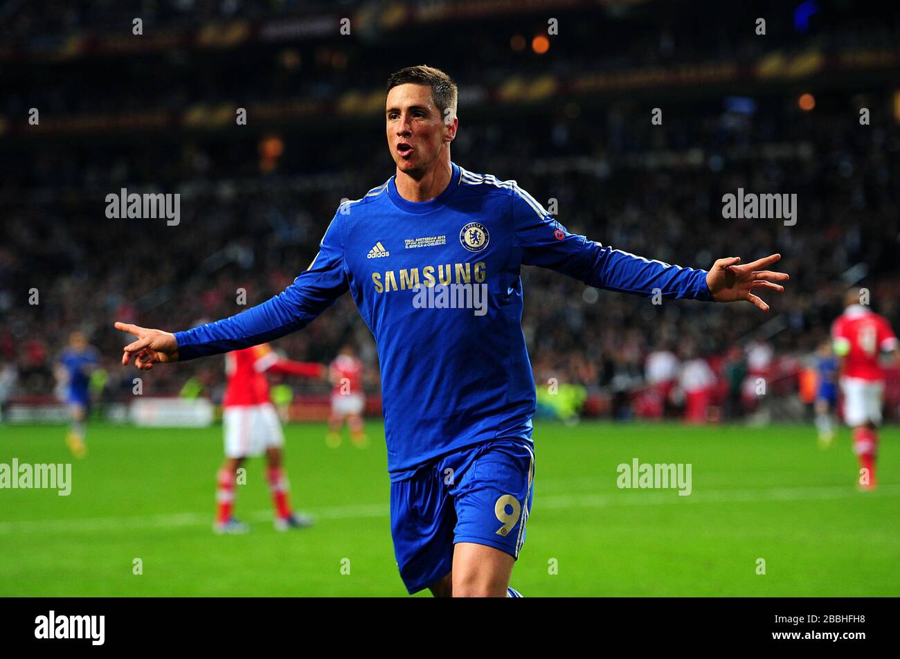 Chelseas fernando celebrates scoring his goal of the game hi-res stock ...