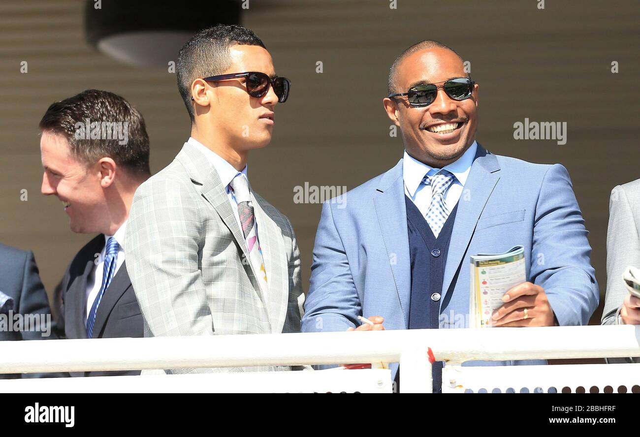 Paul Ince and his son Thomas watch their horse Moviesta in The Ralph ...