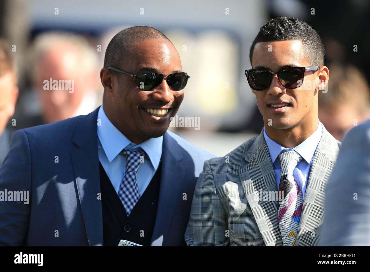 Paul Ince and his son Thomas watch their horse Moviesta in The Ralph ...