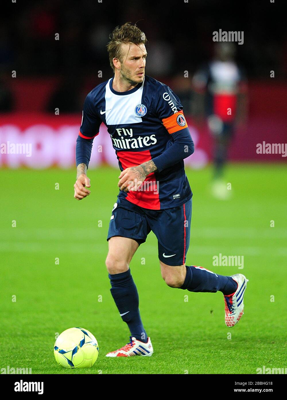 Paris Saint-Germain's David Beckham in action Stock Photo - Alamy