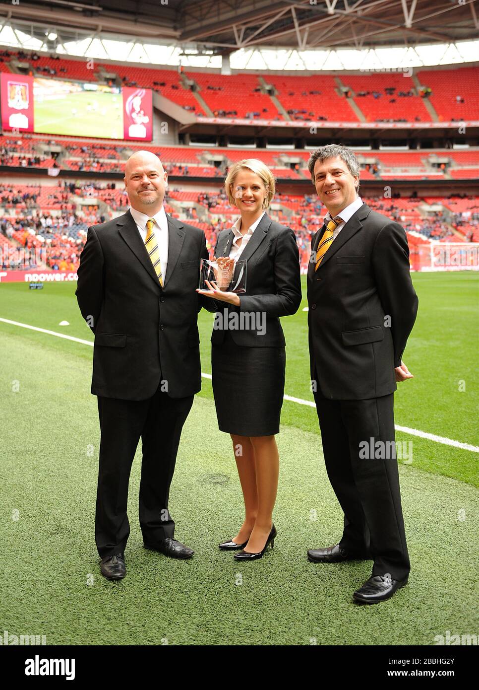 The League Two Programme of the Year trophy is presented by The ...