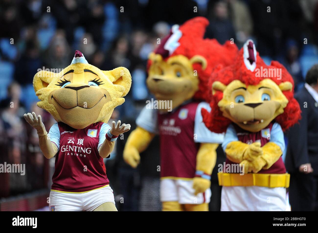 Aston Villa's mascots Stock Photo - Alamy