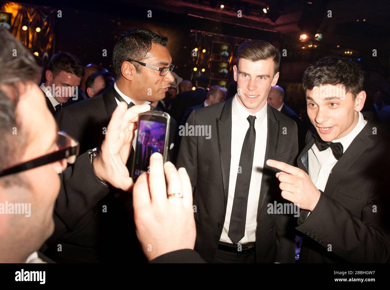 PFA Player of the Year and Young Player of the Year Gareth Bale poses ...