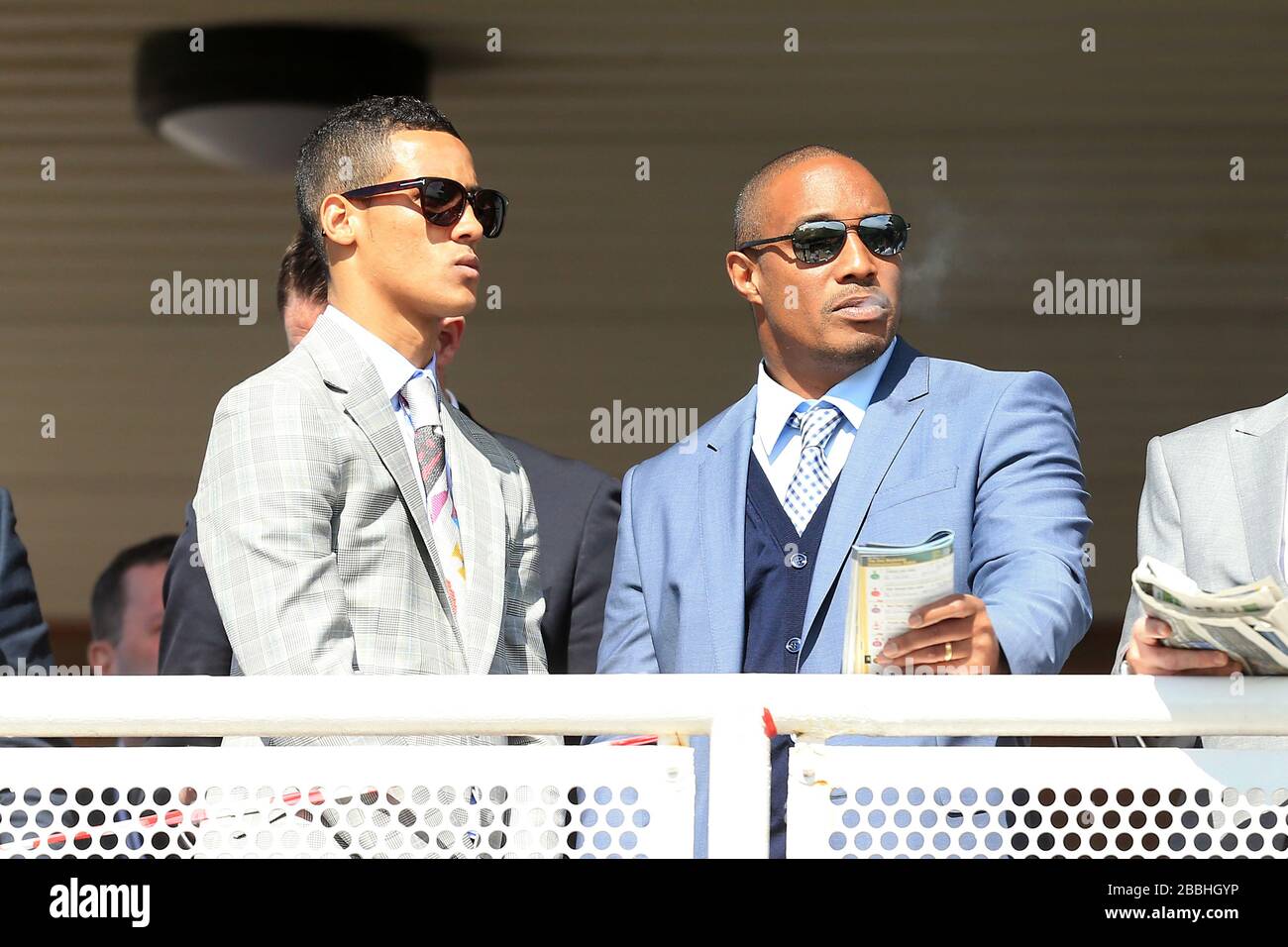 Paul Ince and his son Thomas watch their horse Moviesta in The Ralph ...