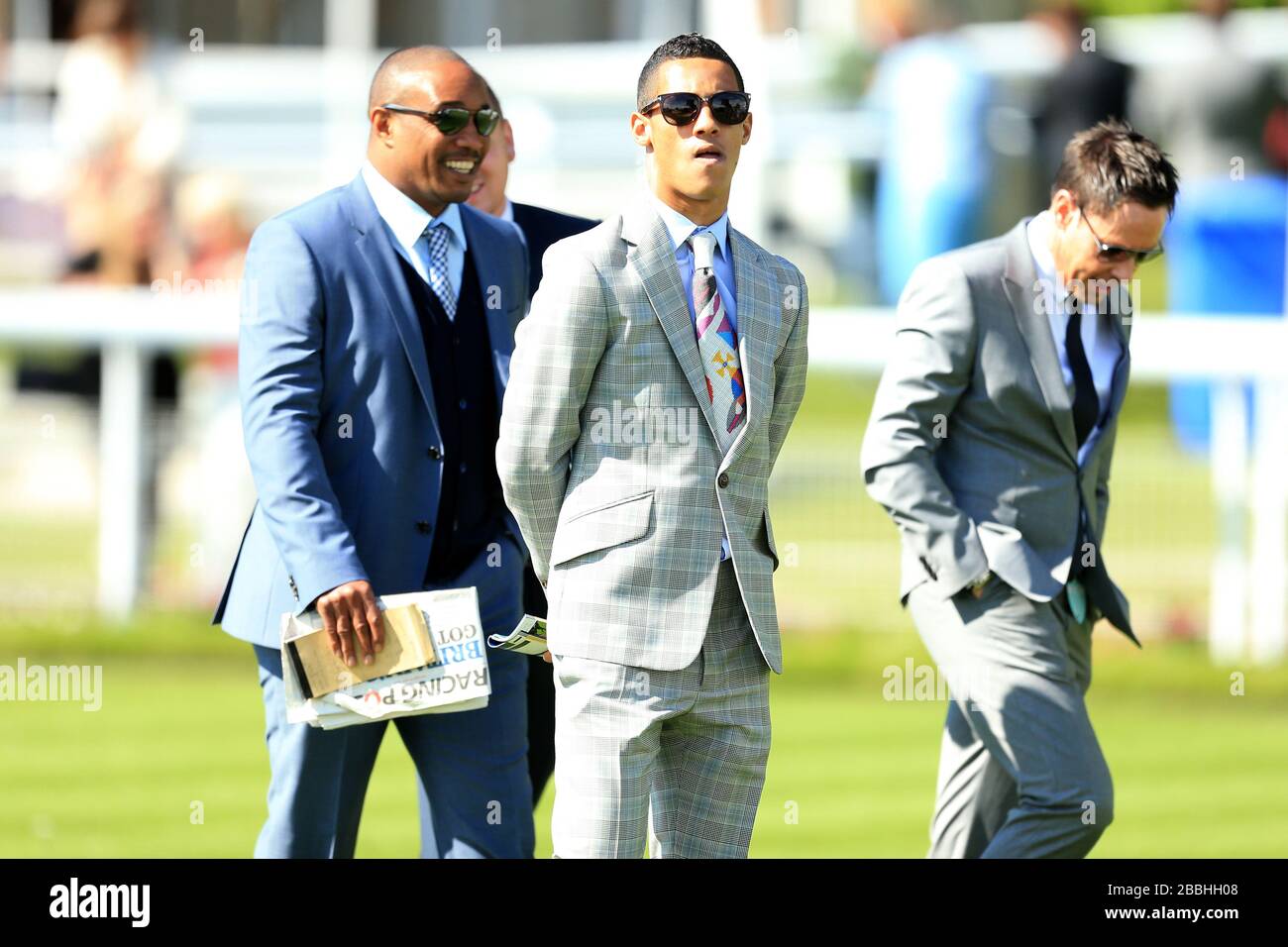Paul Ince and his son Thomas watch their horse Moviesta in The Ralph ...