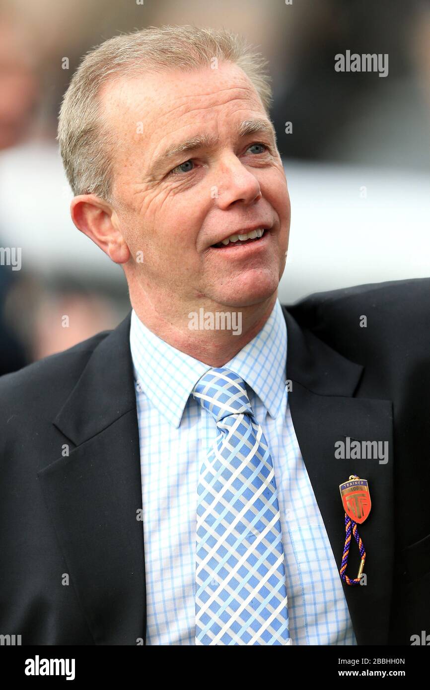 Trainer Karl Burke Stock Photo - Alamy