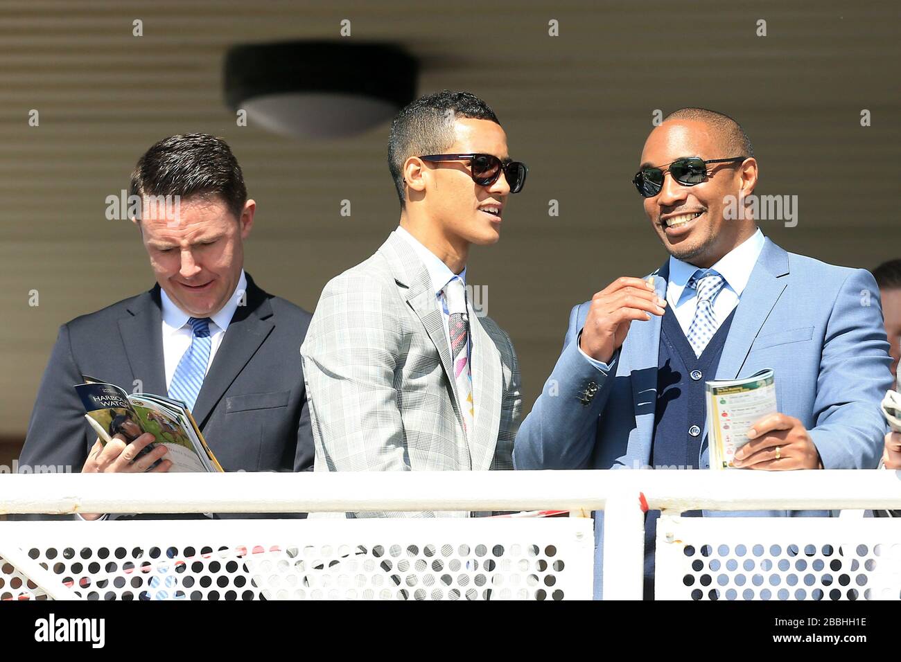Paul Ince and his son Thomas watch their horse Moviesta in The Ralph ...