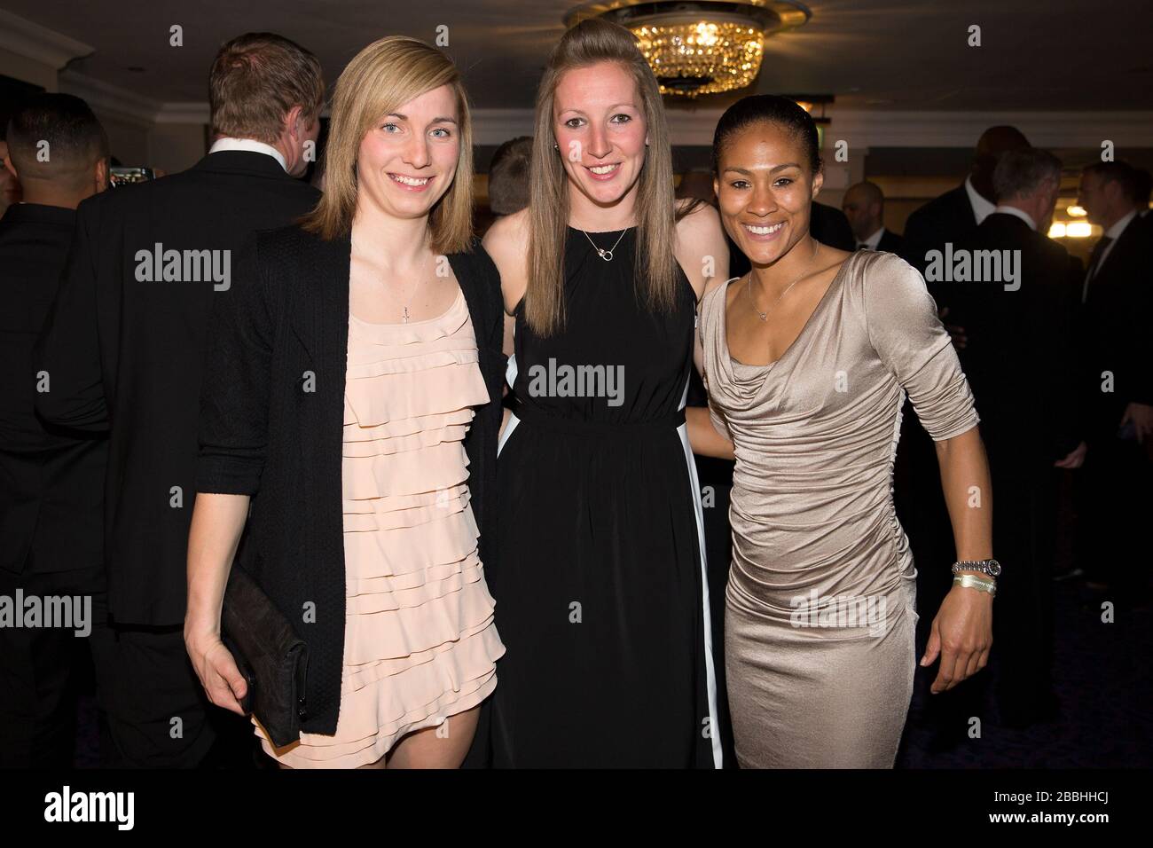 Grace McCatty (left), Siobhan Chamberlain (centre) and Rachel Yankey ...
