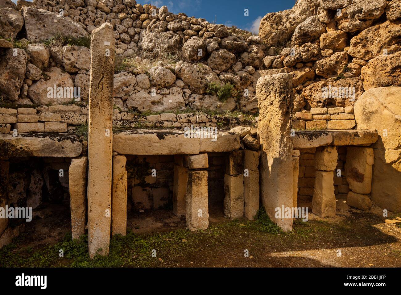 Malta, Gozo: Ggantija Temples Stock Photo - Alamy