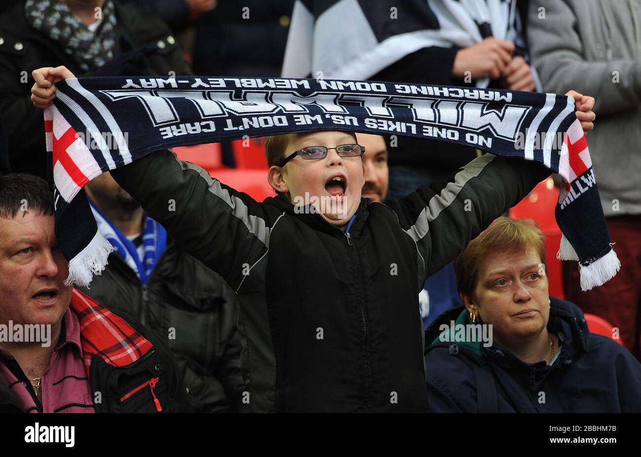 Millwall fans in the stands Stock Photo - Alamy