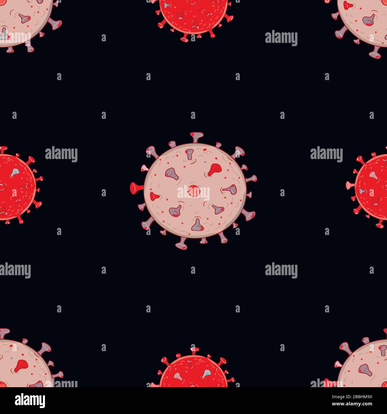 Vector drawing of outline human Coronavirus virion in black isolated on ...