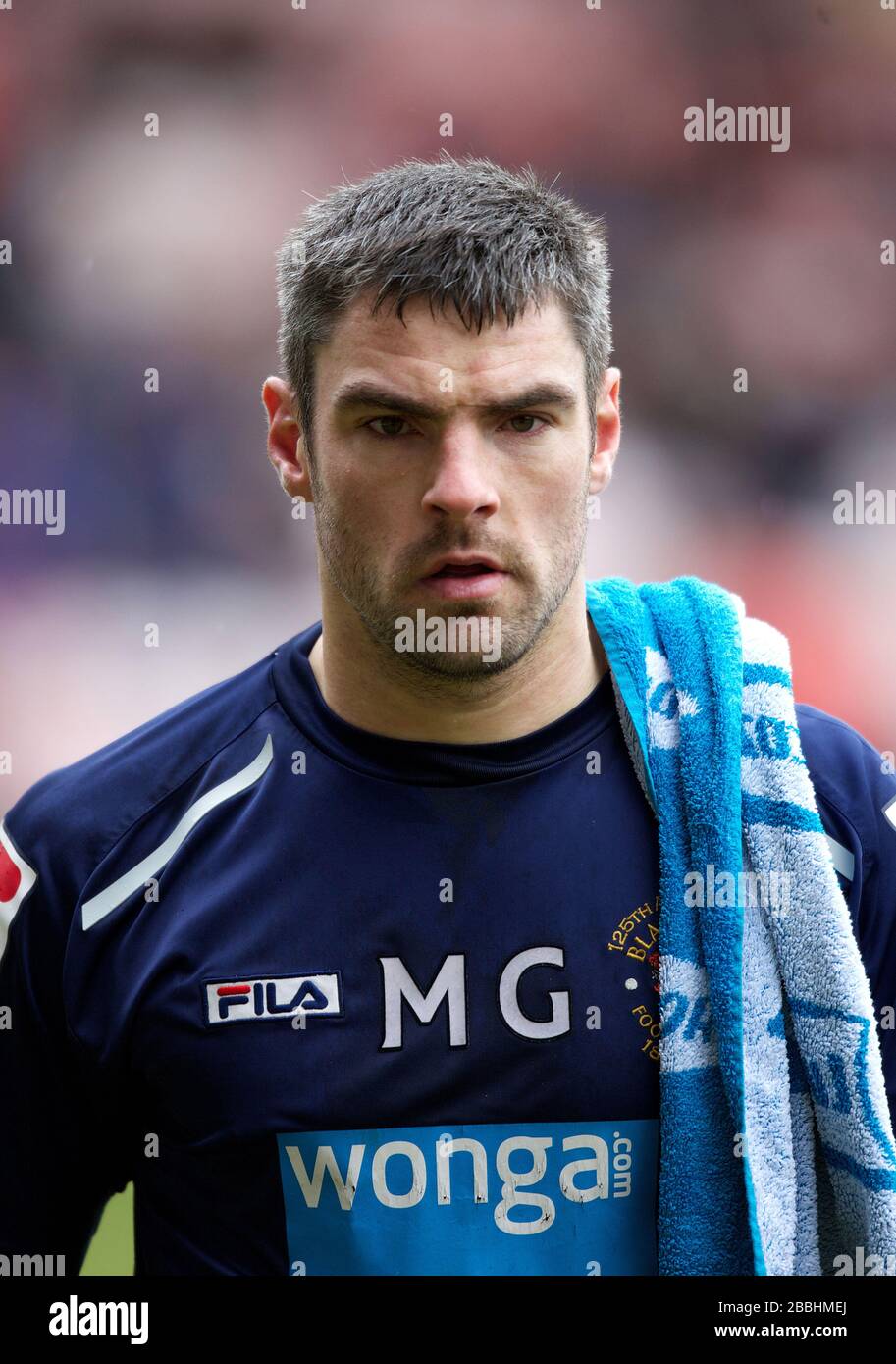 Blackpool goalkeeper Matt Gilks Stock Photo - Alamy