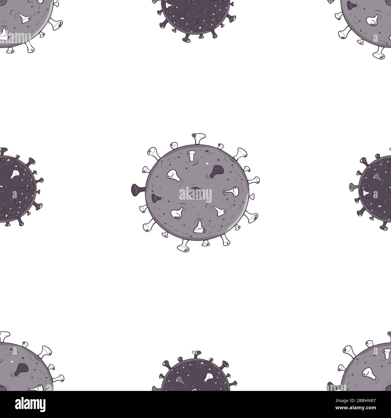 Vector drawing of outline human Coronavirus virion in black isolated on ...