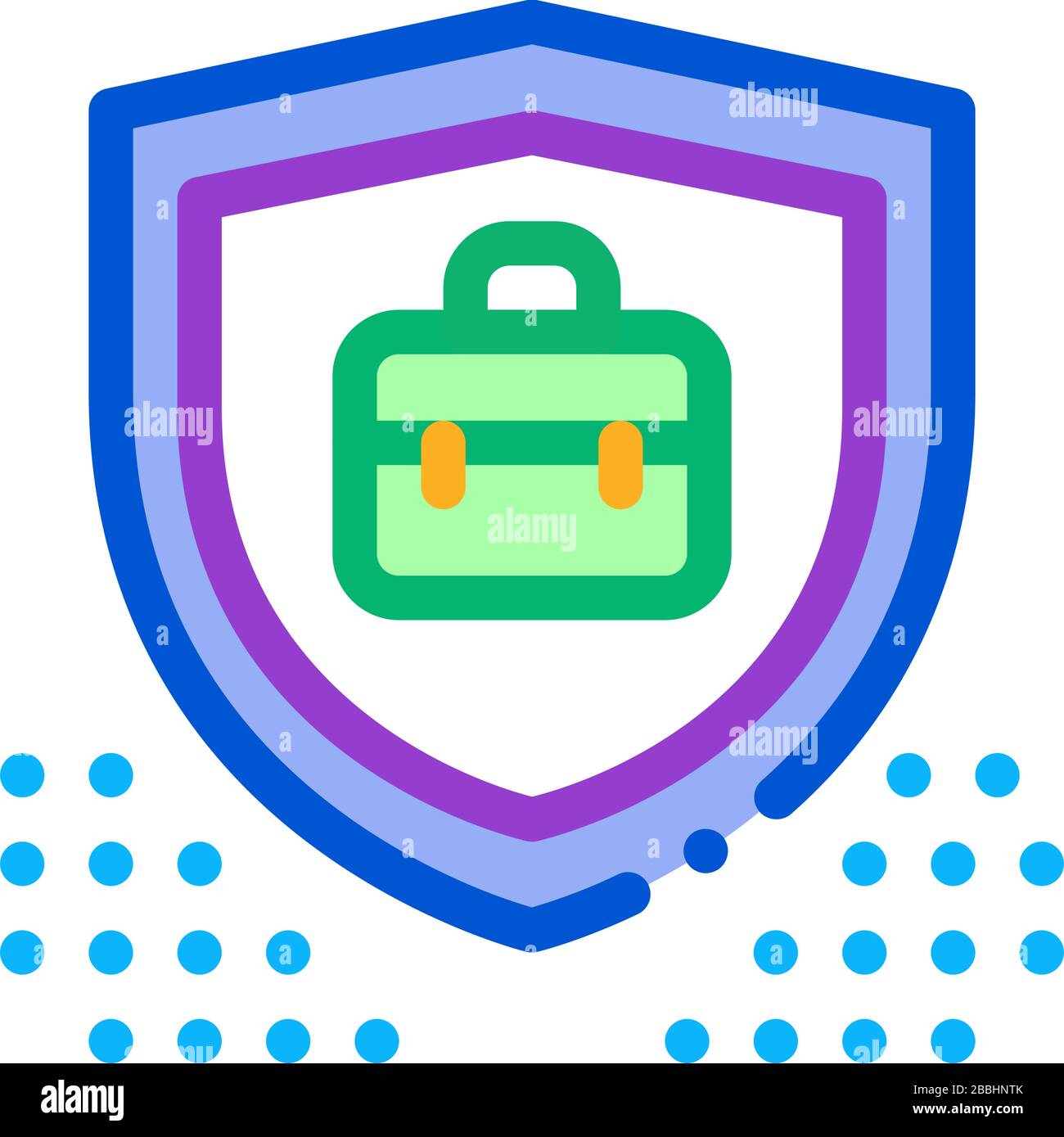 electronic data protection icon vector outline illustration Stock ...