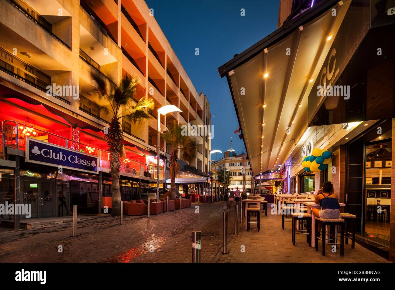 Malta, Paceville, the night life district Stock Photo - Alamy