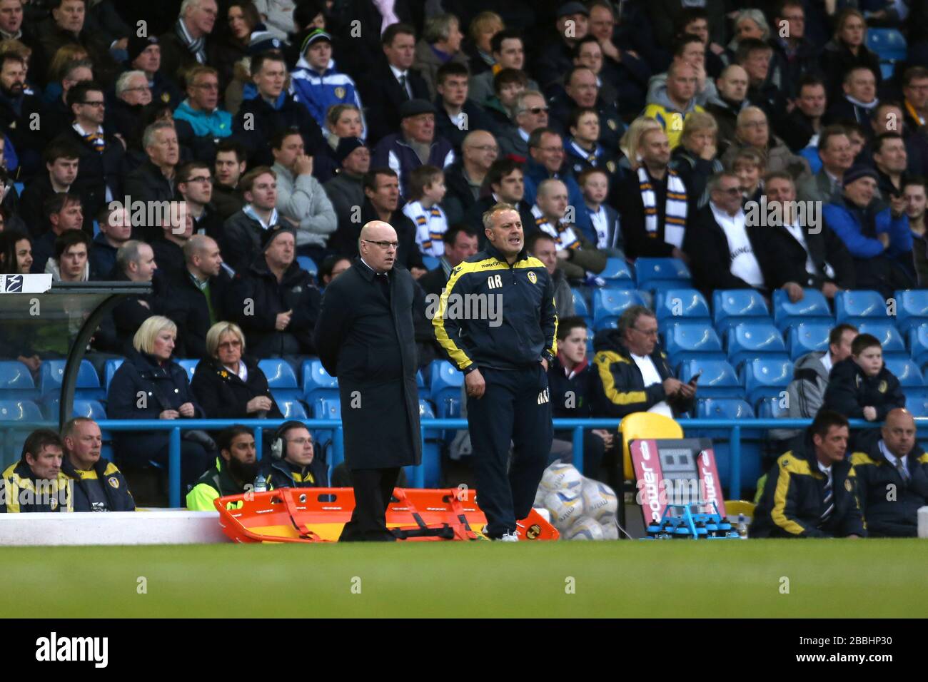Leeds United manager Brian McDermott with Neil Redfearn (right Stock ...
