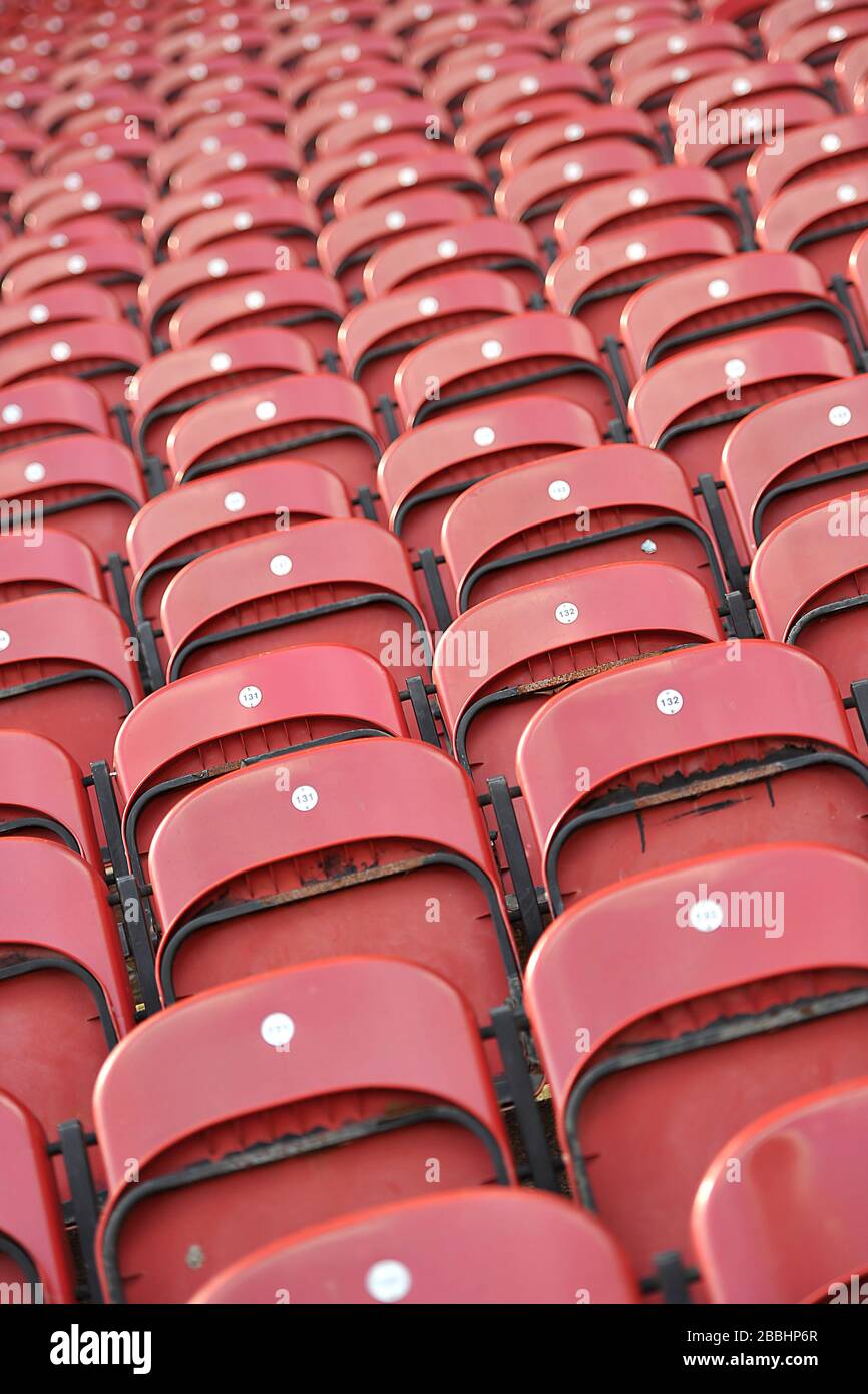 General view of empty seats Stock Photo - Alamy