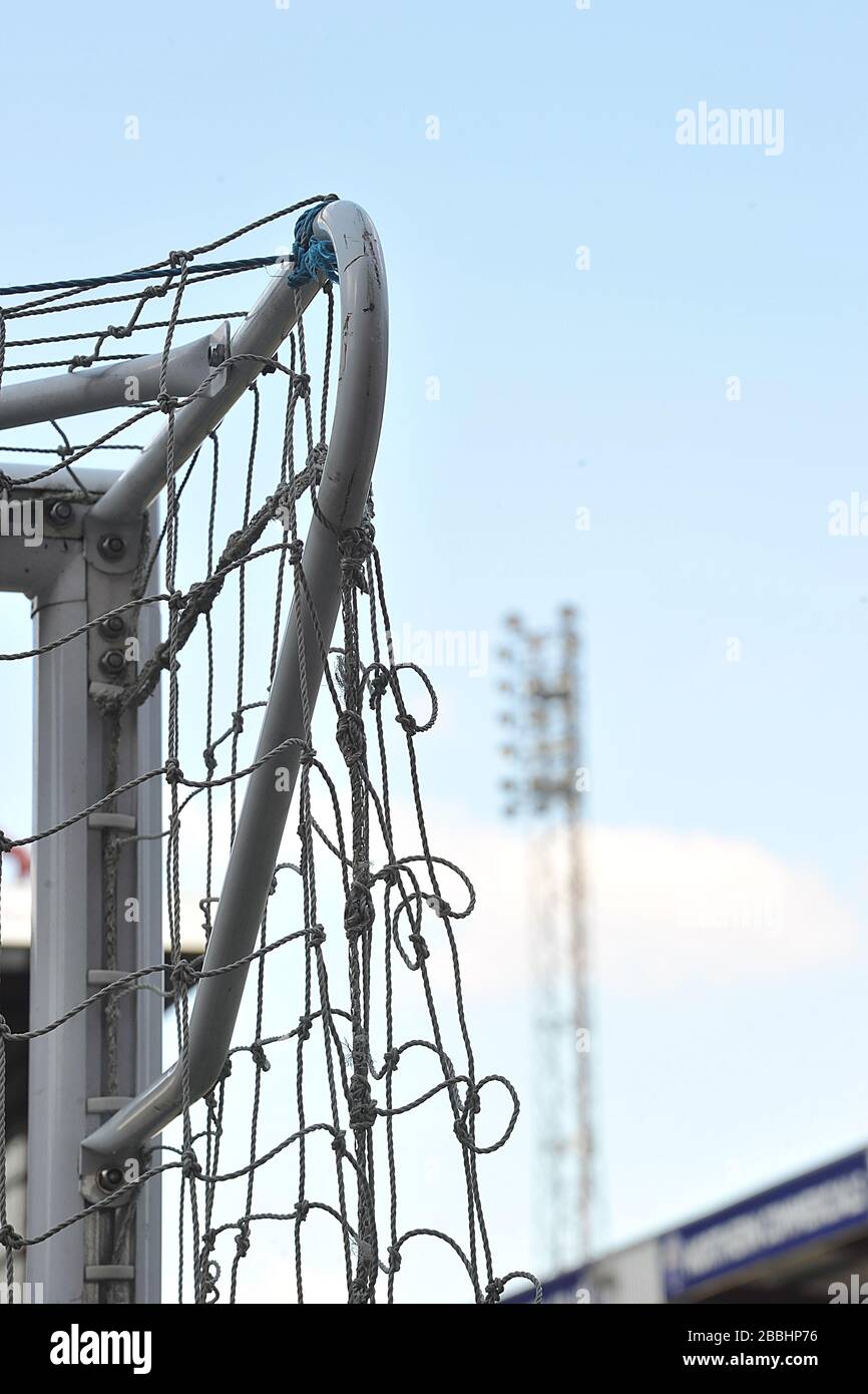 General view of the corner of a goal net hi-res stock photography and ...