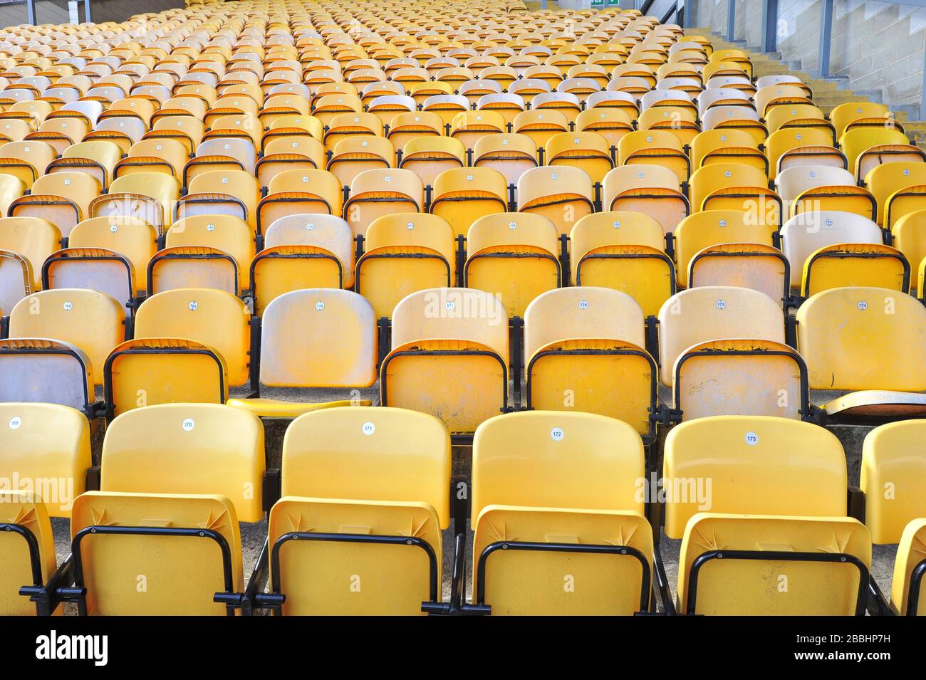 General view of empty seats Stock Photo - Alamy