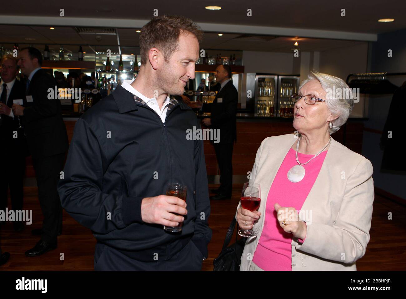 Surrey second IX coach Ali Brown chats with dignitaries Stock Photo - Alamy