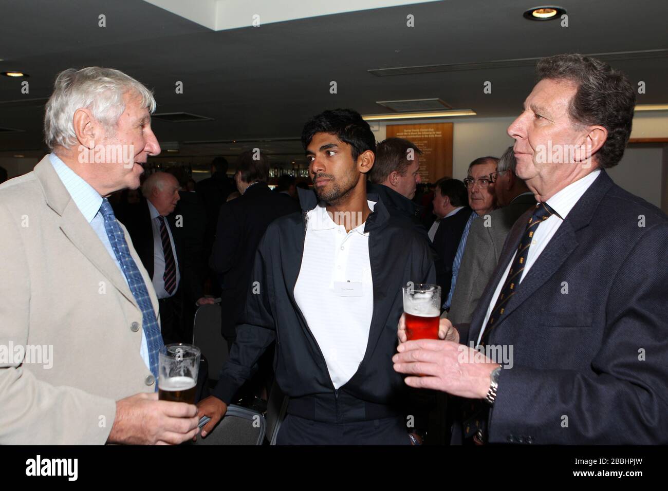 Surrey's Arun Harinath chats with dignitaries Stock Photo - Alamy