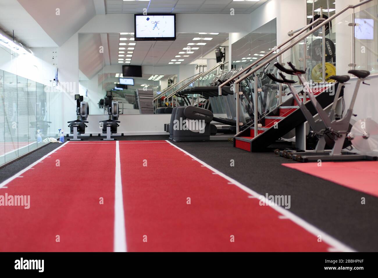 Gym equipment is seen Stock Photo - Alamy