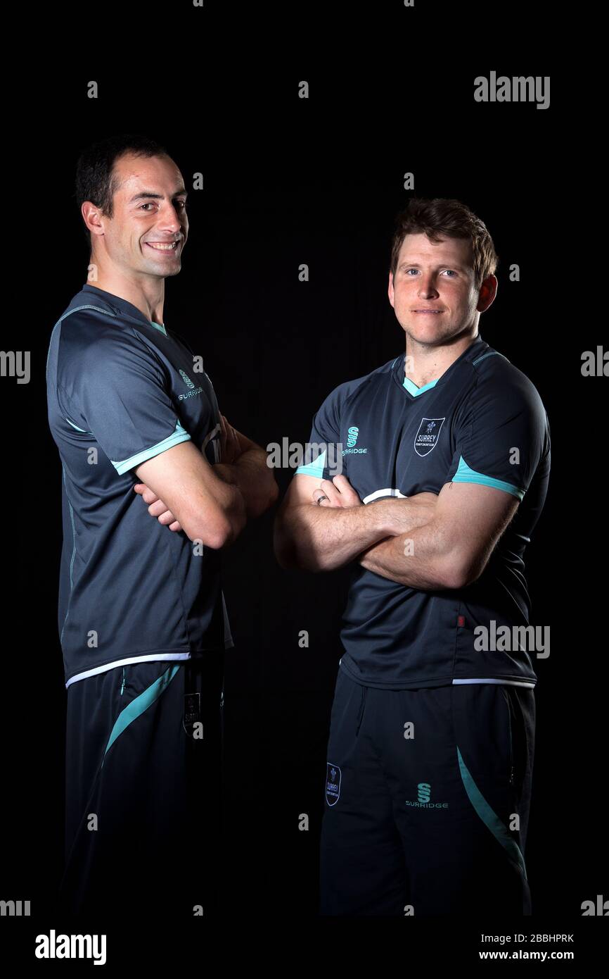 Surrey's Tim Linley (left) and Gary Wilson Stock Photo - Alamy