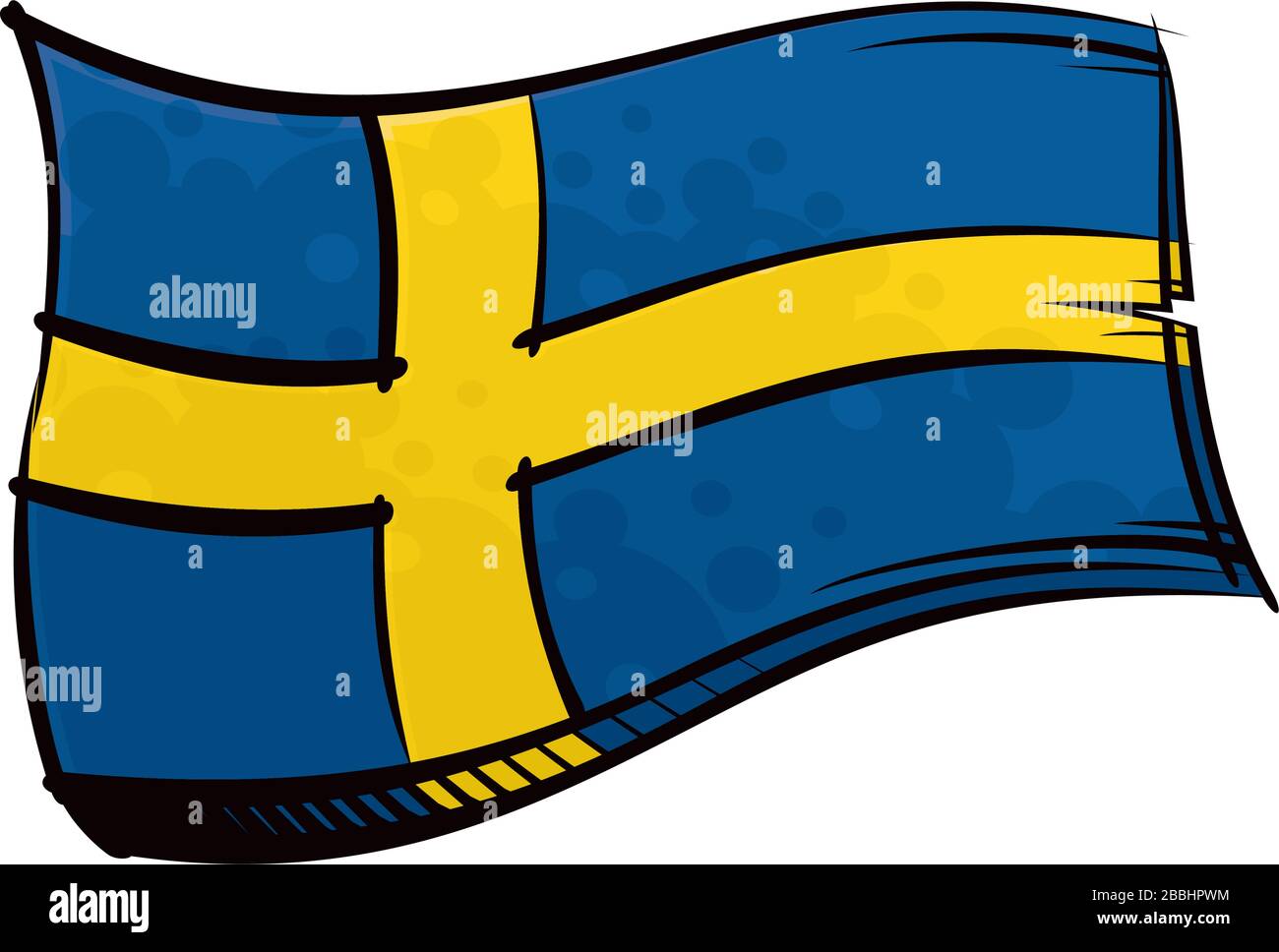 Sweden national flag in Cut Out Stock Images & Pictures - Alamy