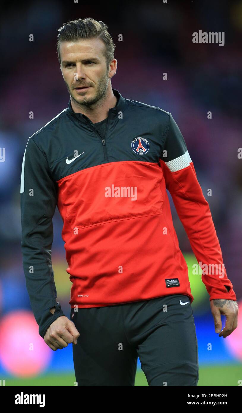 Paris Saint Germain's David Beckham Stock Photo - Alamy