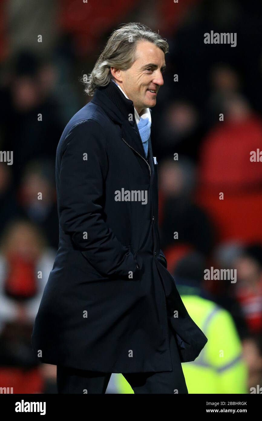 Roberto Mancini, Manchester City manager Stock Photo - Alamy