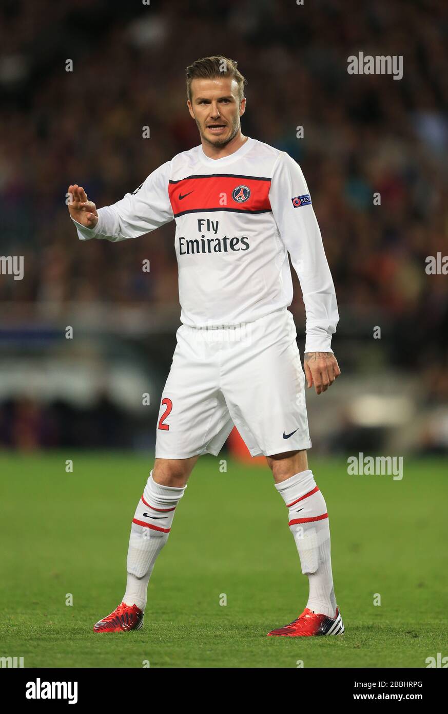 Paris Saint Germain's David Beckham Stock Photo - Alamy