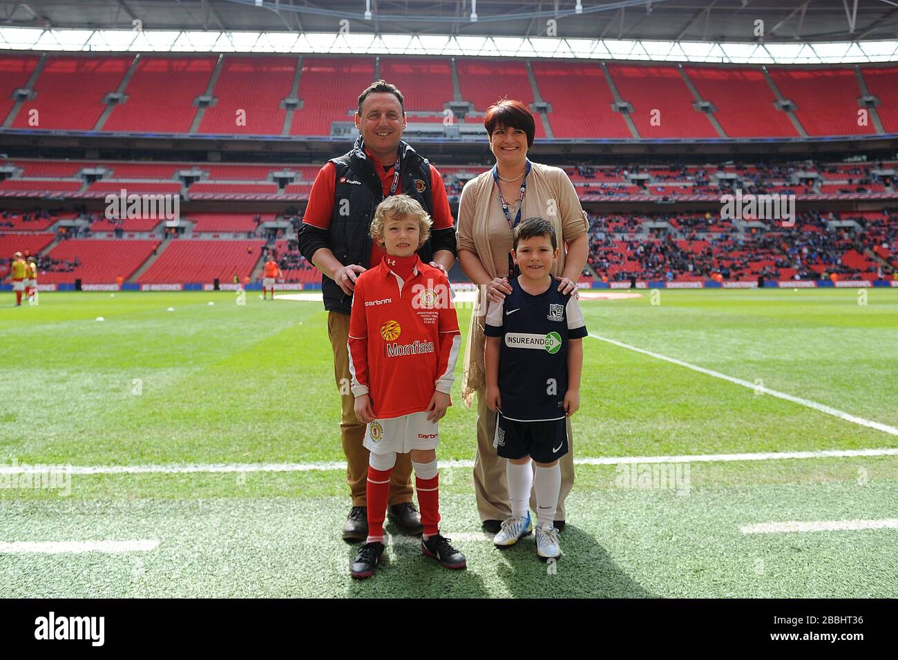 A Crewe Alexandra mascot and Southend United mascot pose for a ...