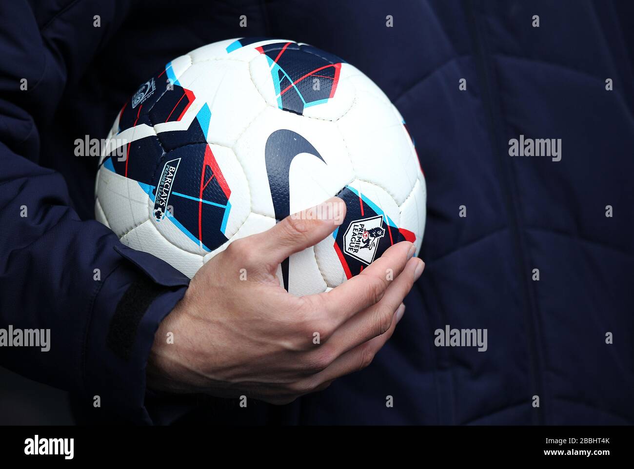 A view of an official Premier League match ball Stock Photo - Alamy