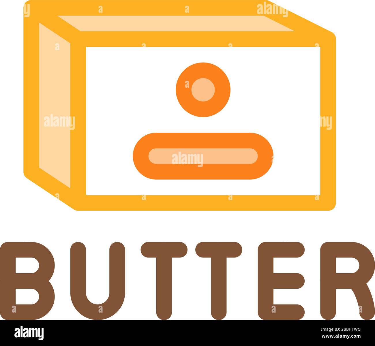 butter product icon vector outline illustration Stock Vector Image ...