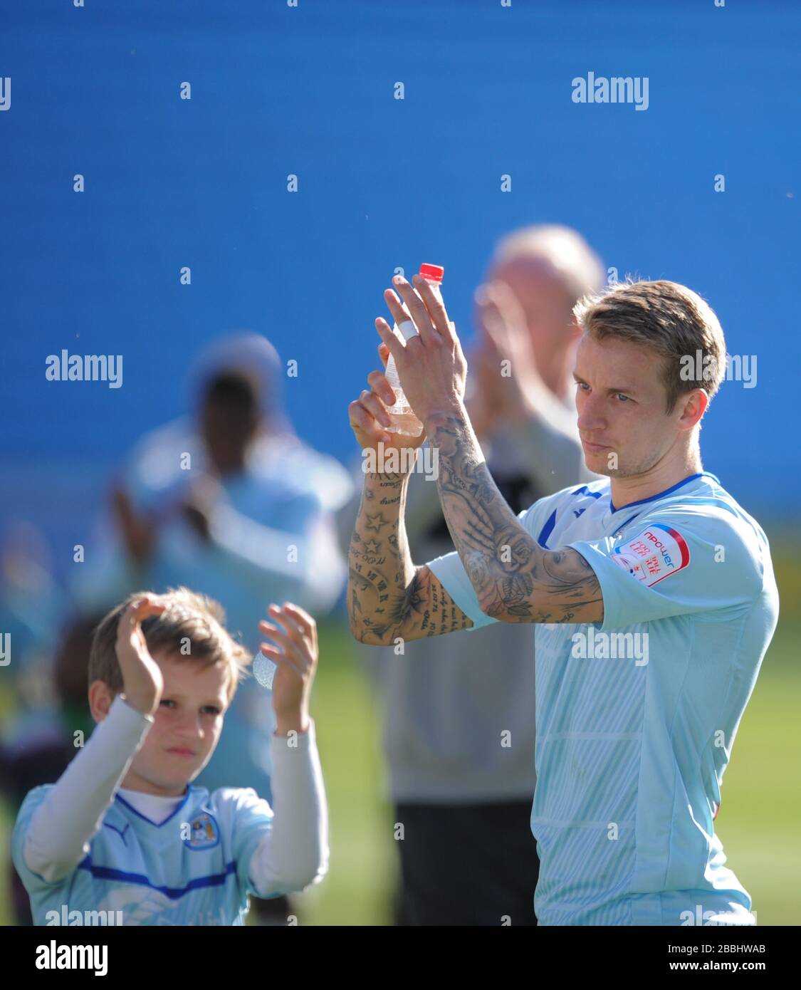 Coventry City's Carl Baker on the pitch after the final whistle Stock ...