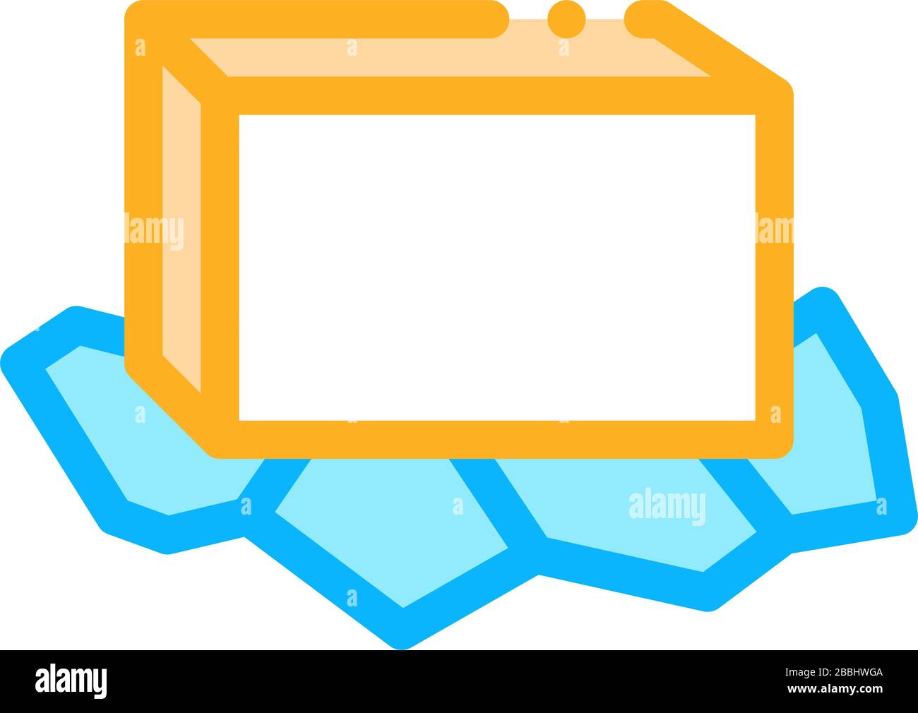 unpacked butter icon vector outline illustration Stock Vector Image ...