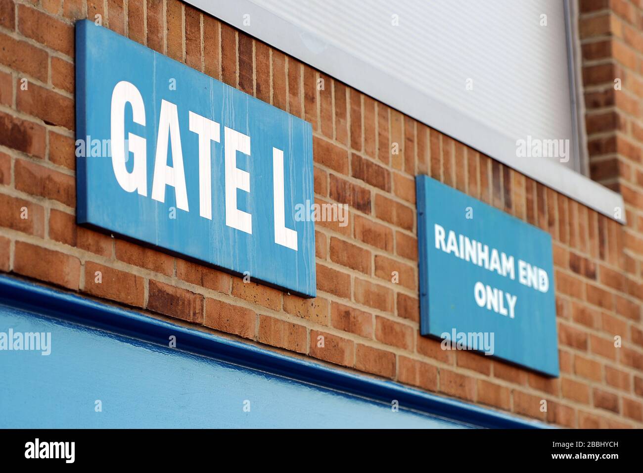 Gate L for the Rainham End at MEMS Priestfield Stadium in Gillingham ...