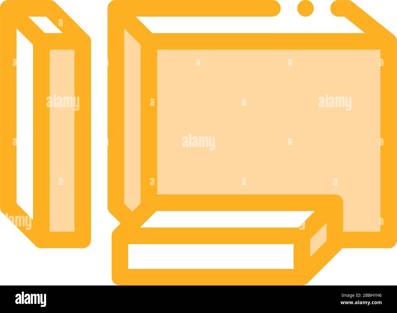 diced butter icon vector outline illustration Stock Vector Image & Art ...