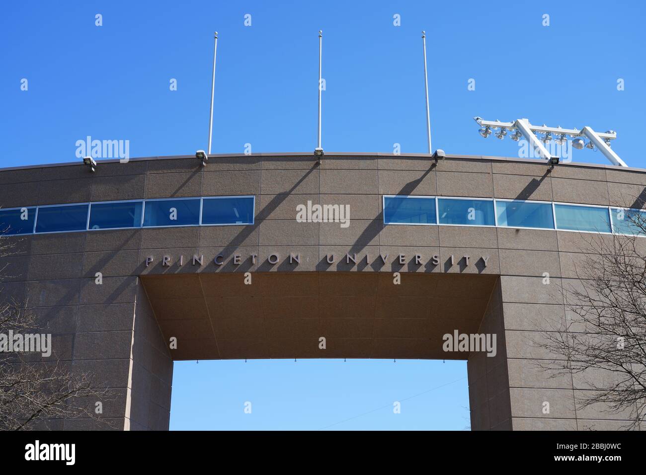 PRINCETON, NJ -26 MAR 2020- View of the Powers Field stadium on the ...