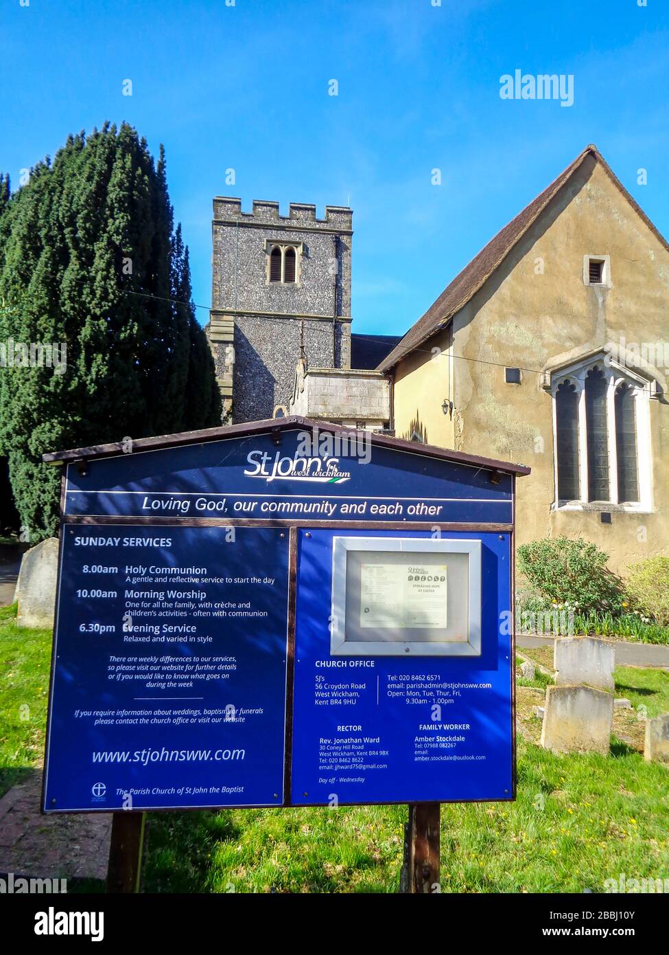 St johns west wickham hi-res stock photography and images - Alamy