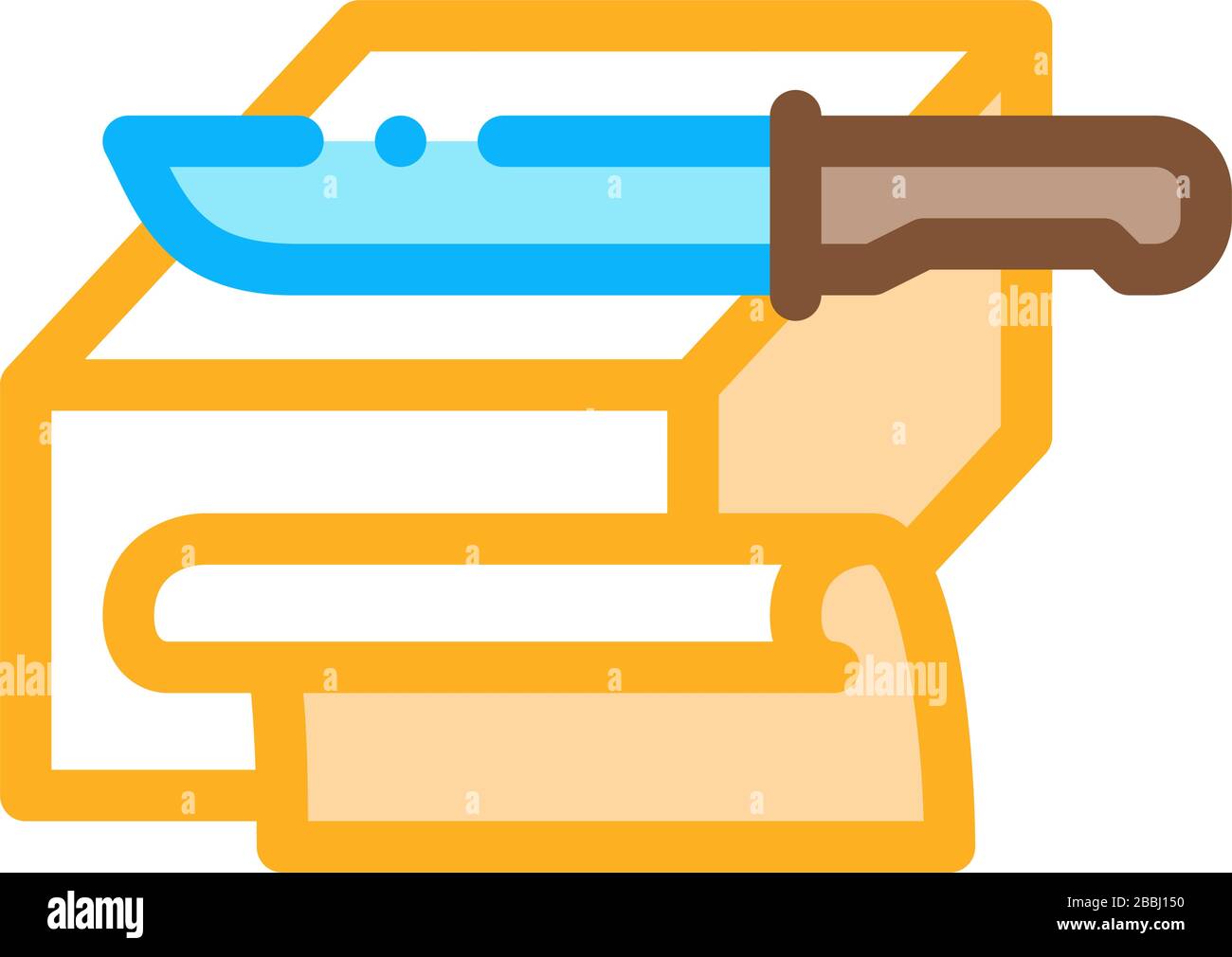 butter slices icon vector outline illustration Stock Vector Image & Art ...