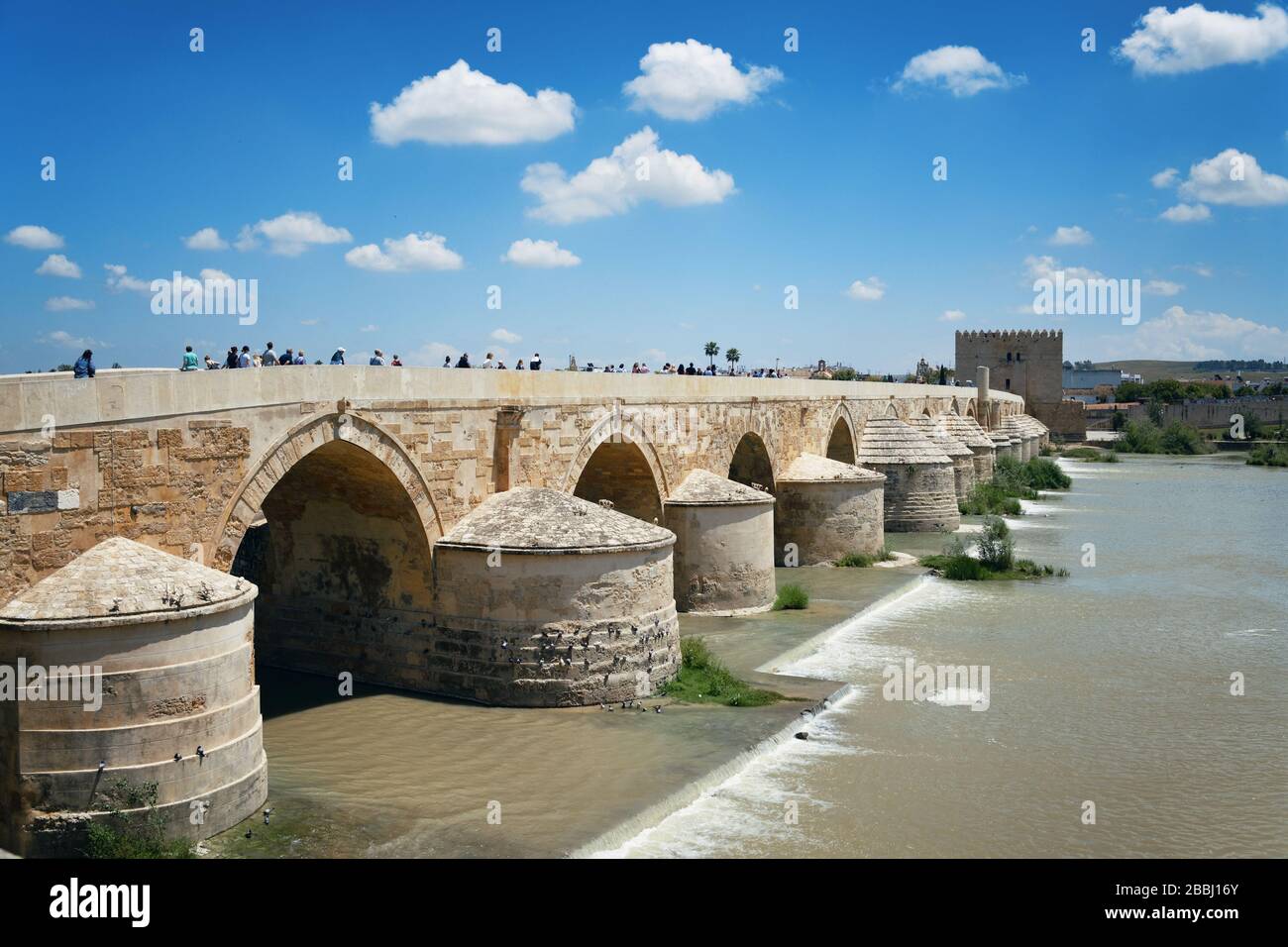 Bridge and city ancient architecture of Cordoba in Spain Stock Photo ...