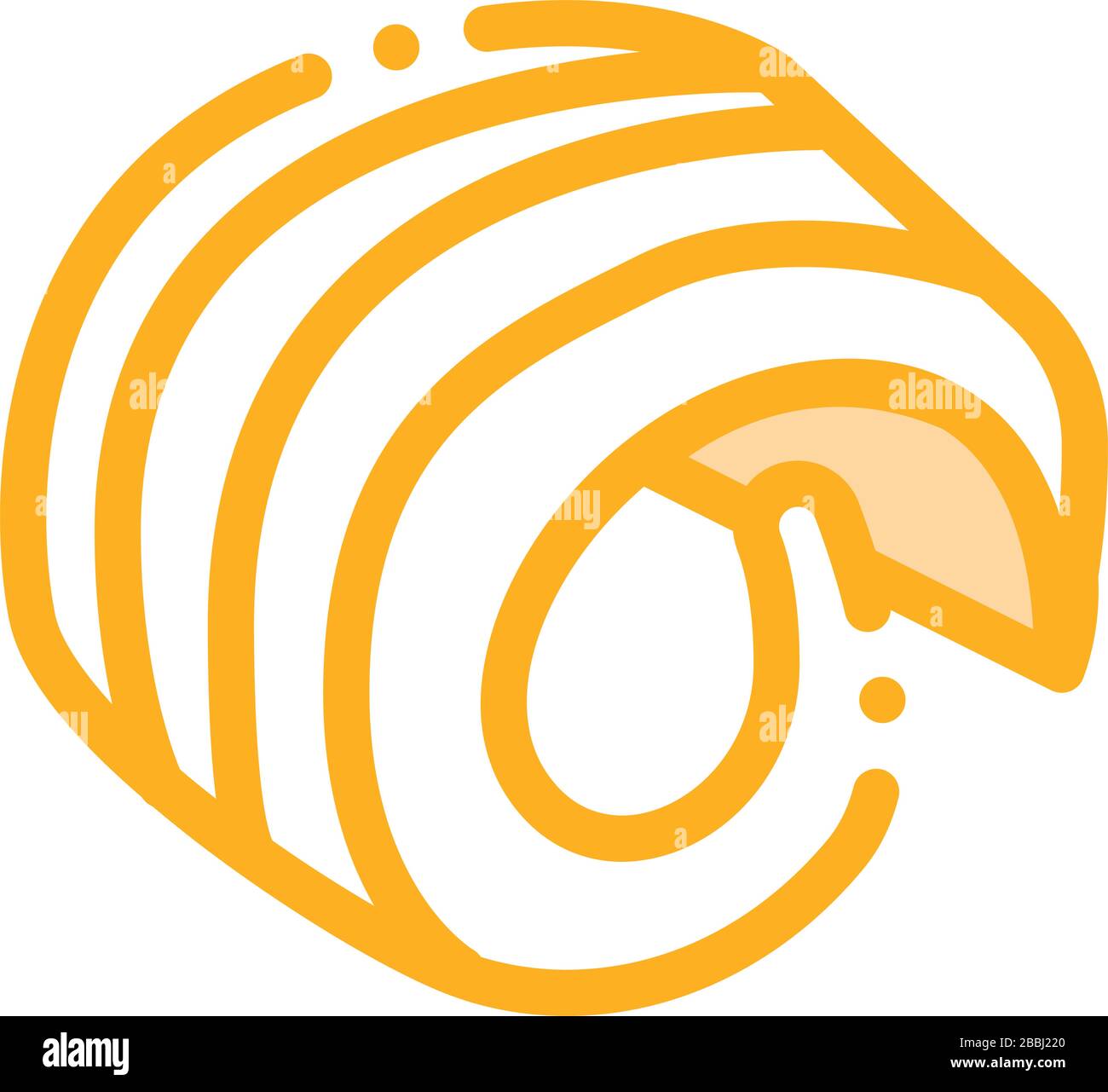 butter curl icon vector outline illustration Stock Vector Image & Art ...