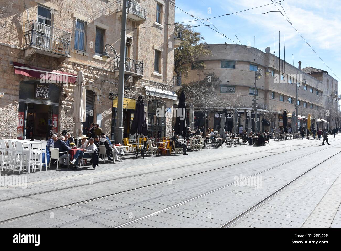 Jaffa road Jerusalem Stock Photo - Alamy